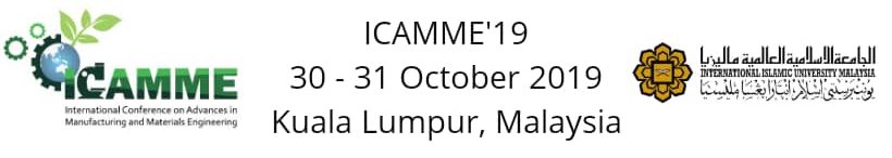 ICAMME2019 – ICAMME 2019, 30 – 31 October 2019, Kuala Lumpur, Malaysia