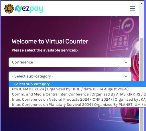 Fee Payment Methods – ICAMME2024