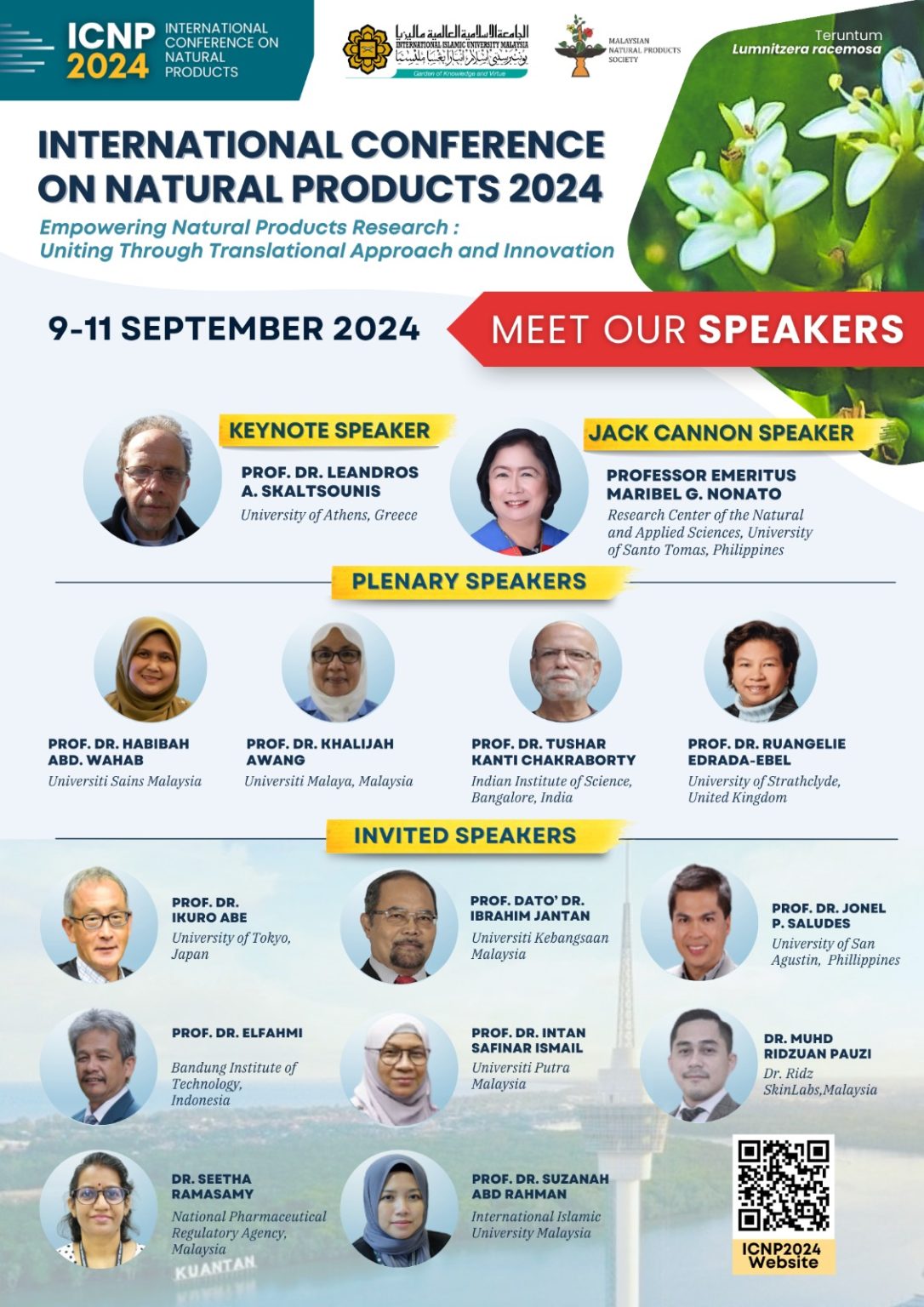 Speaker’s Lineup – International Conference on Natural Products 2024