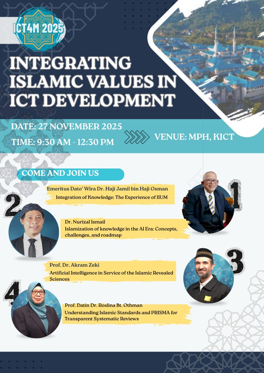 PROGRAMME SCHEDULE – ICT4M