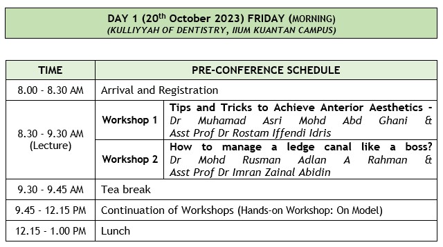 Event Program – IIUM NOHRI 2023