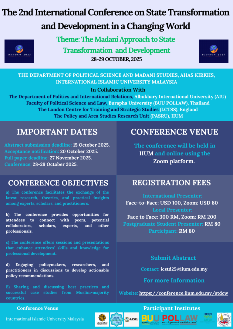The 2nd International Conference on State Transformation and ...